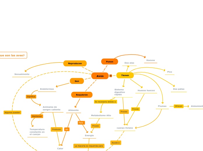 Aves - Mind Map